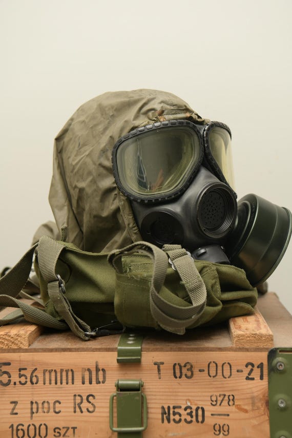 1994 US Military M40 Gas Mask Size Small Gulf War CBRN - Gem
