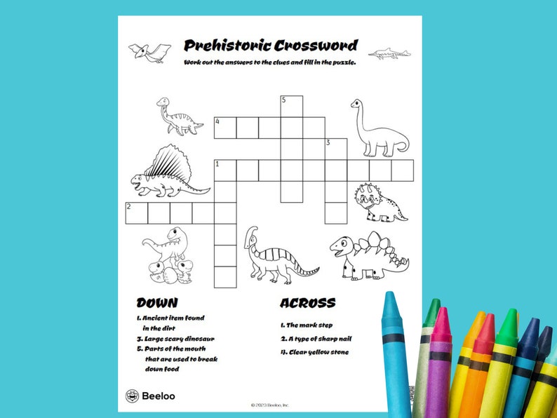 Dinosaur Printable Activity Packet for Kids Ages 5-8 - Etsy