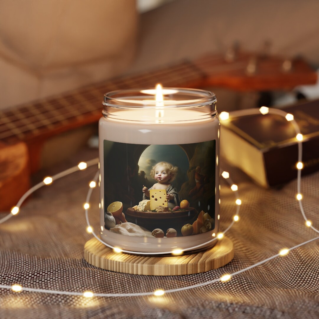 Holy Baby Cheesus: the Divine Cheeseboard Candle, Scented Soy Candle ...