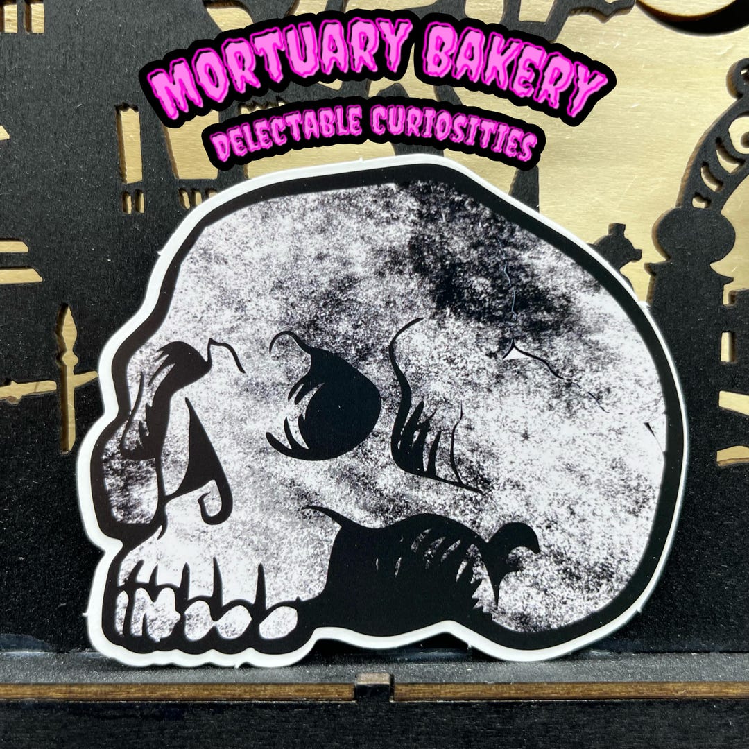 Skull Sticker, Skull, Skeleton Sticker, Skeleton, Halloween Skeleton ...