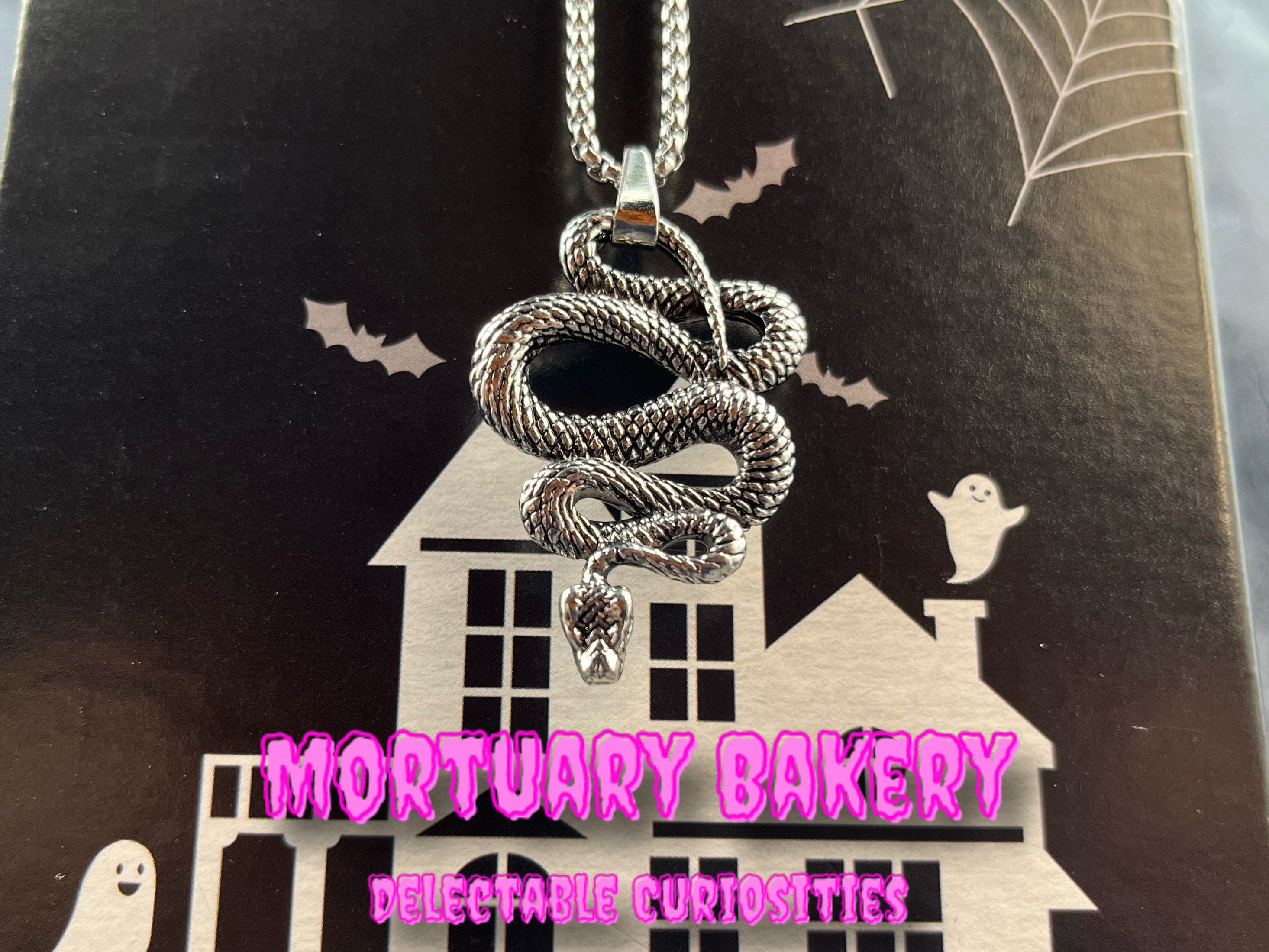 Snake Necklace, Snake Pendant, Serpent Pendant, Serpent Necklace ...