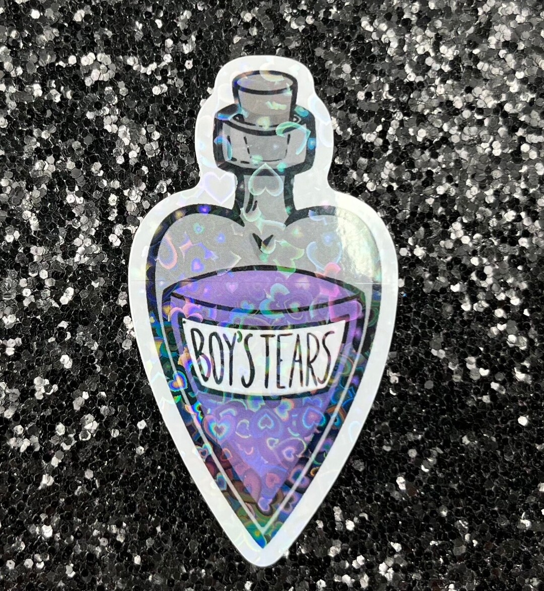 Boys Tears, Boys Tears Sticker, Holo Sticker, Vinyl Sticker ...