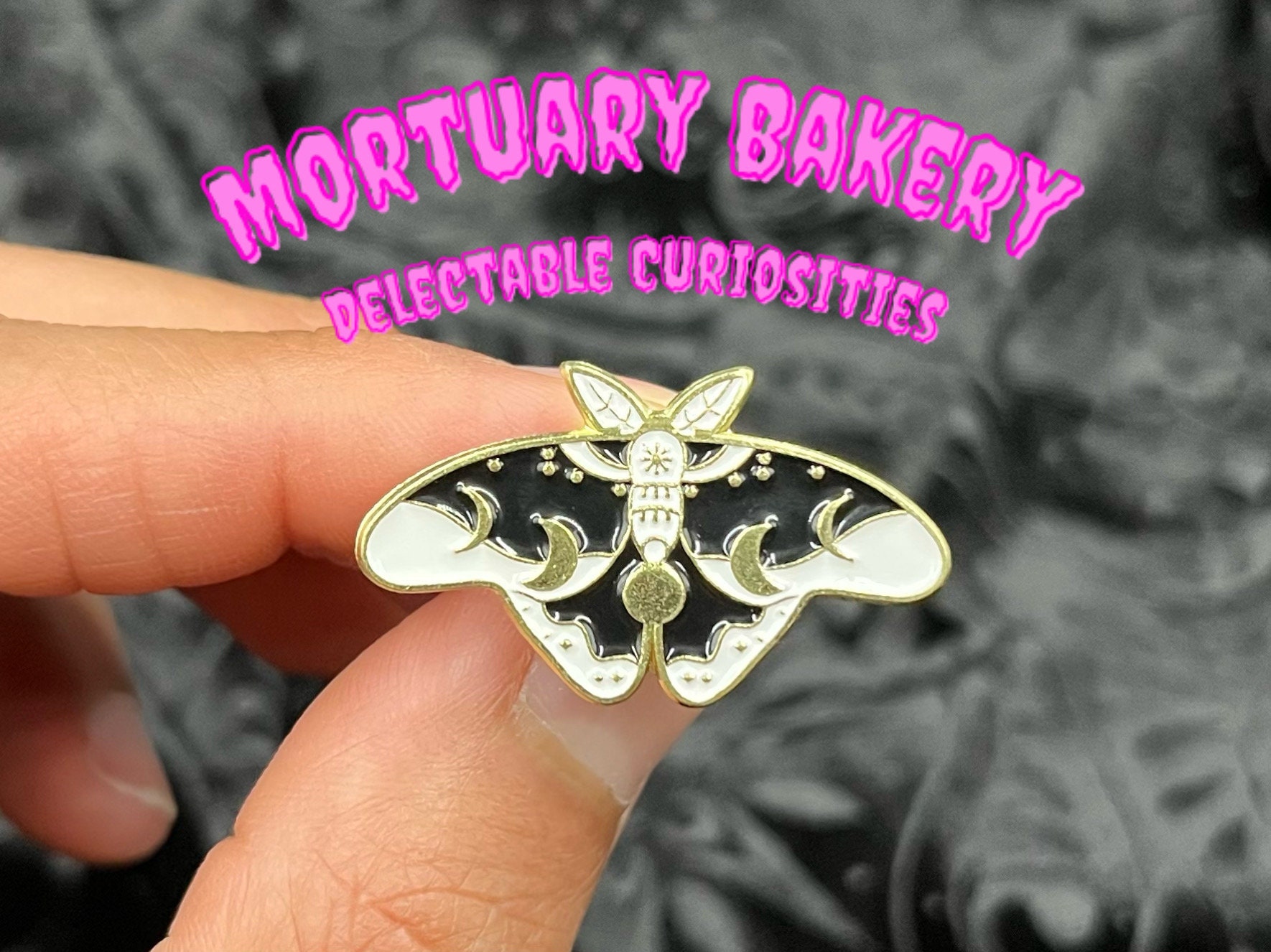 Moth Pin, Luna Moth Pin, Moth Enamel Pin, Enamel Pin, Luna Moth Enamel ...
