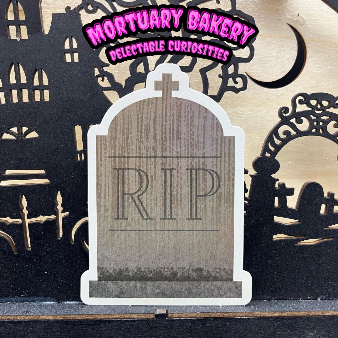 Tombstone, Tombstone Sticker, Halloween Tombstone, Sticker, Halloween ...