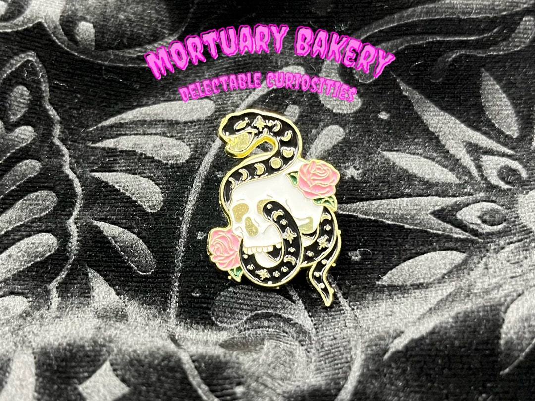 Snake Pin, Snake, Pin, Snake Collar Pin, Viper Snake Pin, Snake Brooch ...