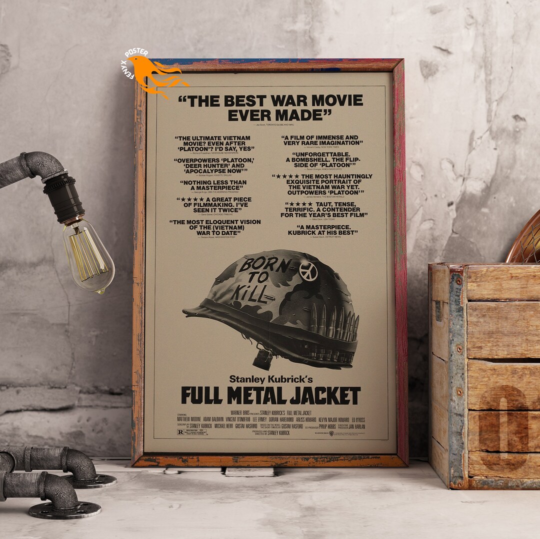 Full Metal Jacket Retro Poster Kraft Paper Print Movie Wall - Etsy
