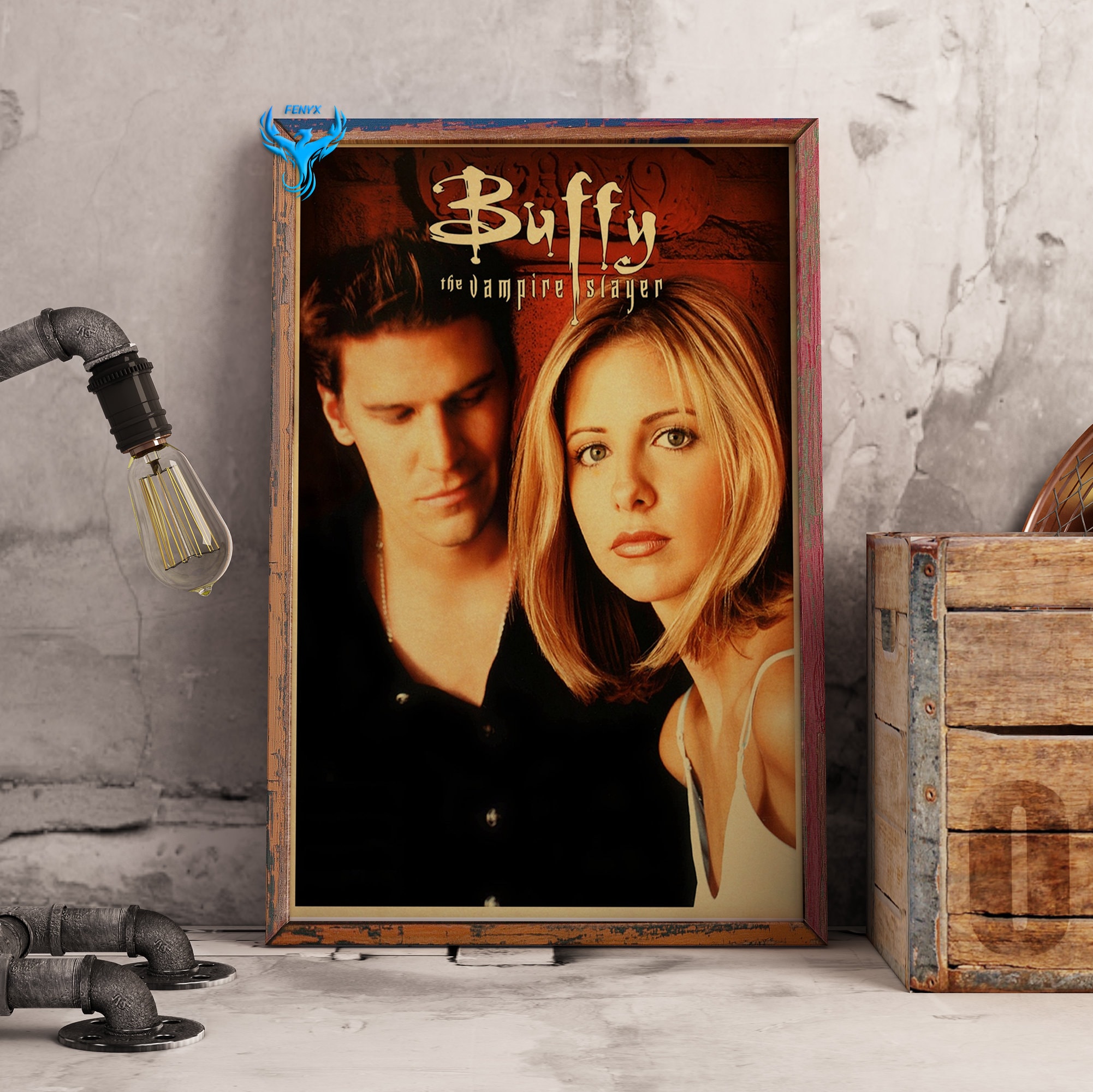 Buffy the Vampire Slayer Retro Poster, Kraft Paper Print, TV Series ...