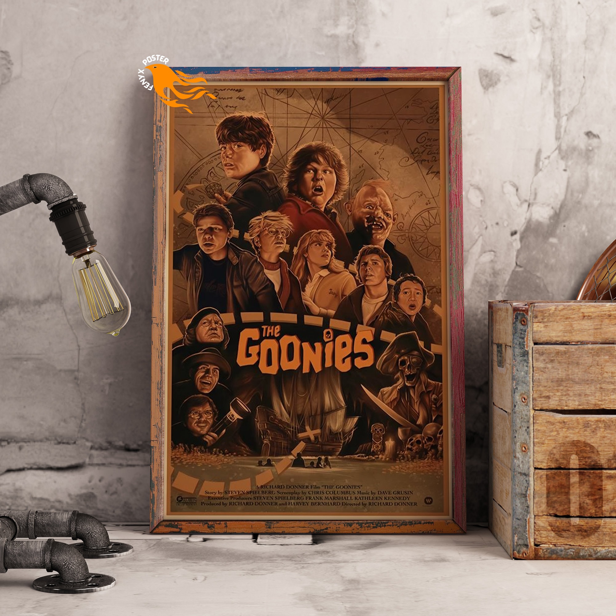The Goonies Retro Poster, Kraft Paper Print, Movie Wall Art Gift sold by Rusty Profession | SKU ...
