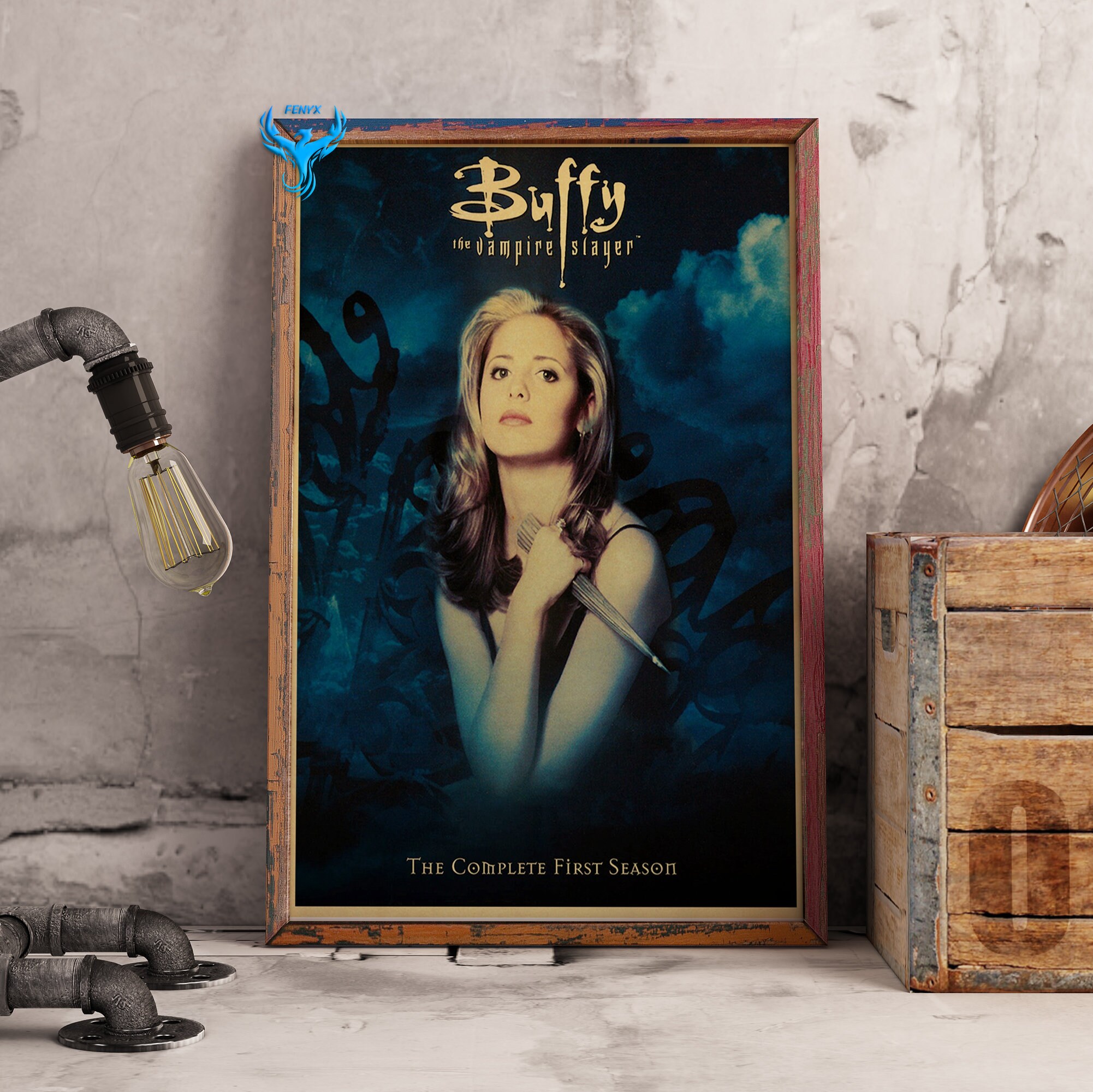 Buffy the Vampire Slayer Retro Poster, Kraft Paper Print, TV Series ...