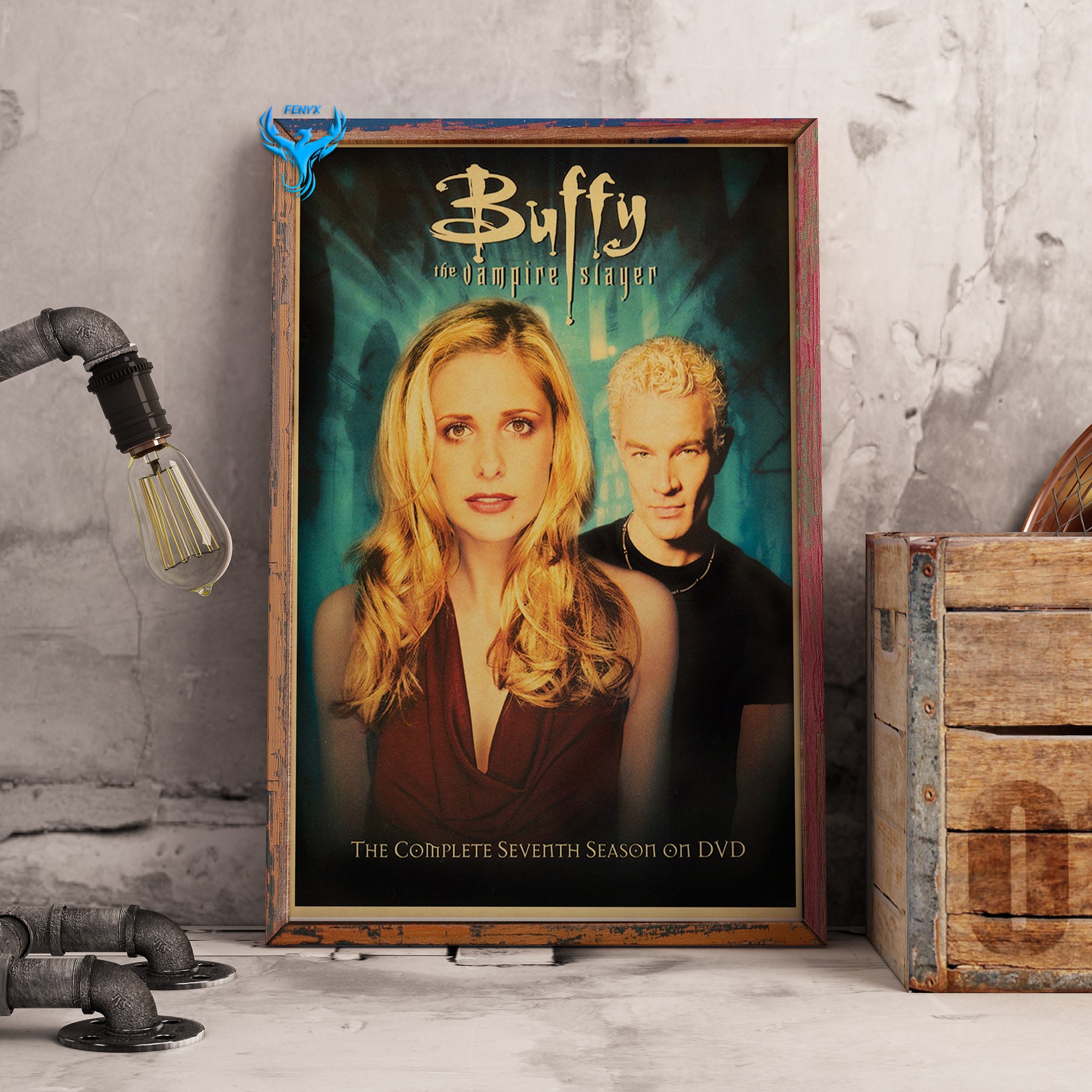 Buffy the Vampire Slayer Retro Poster, Kraft Paper Print, TV Series ...
