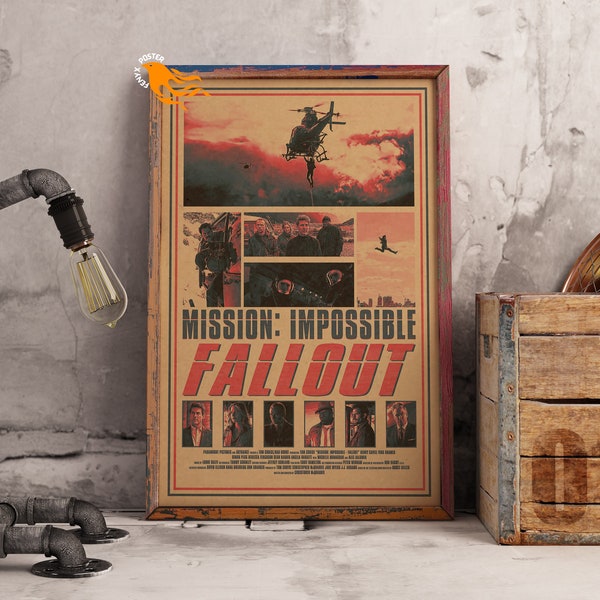 Movie Poster Mission Impossible - Etsy