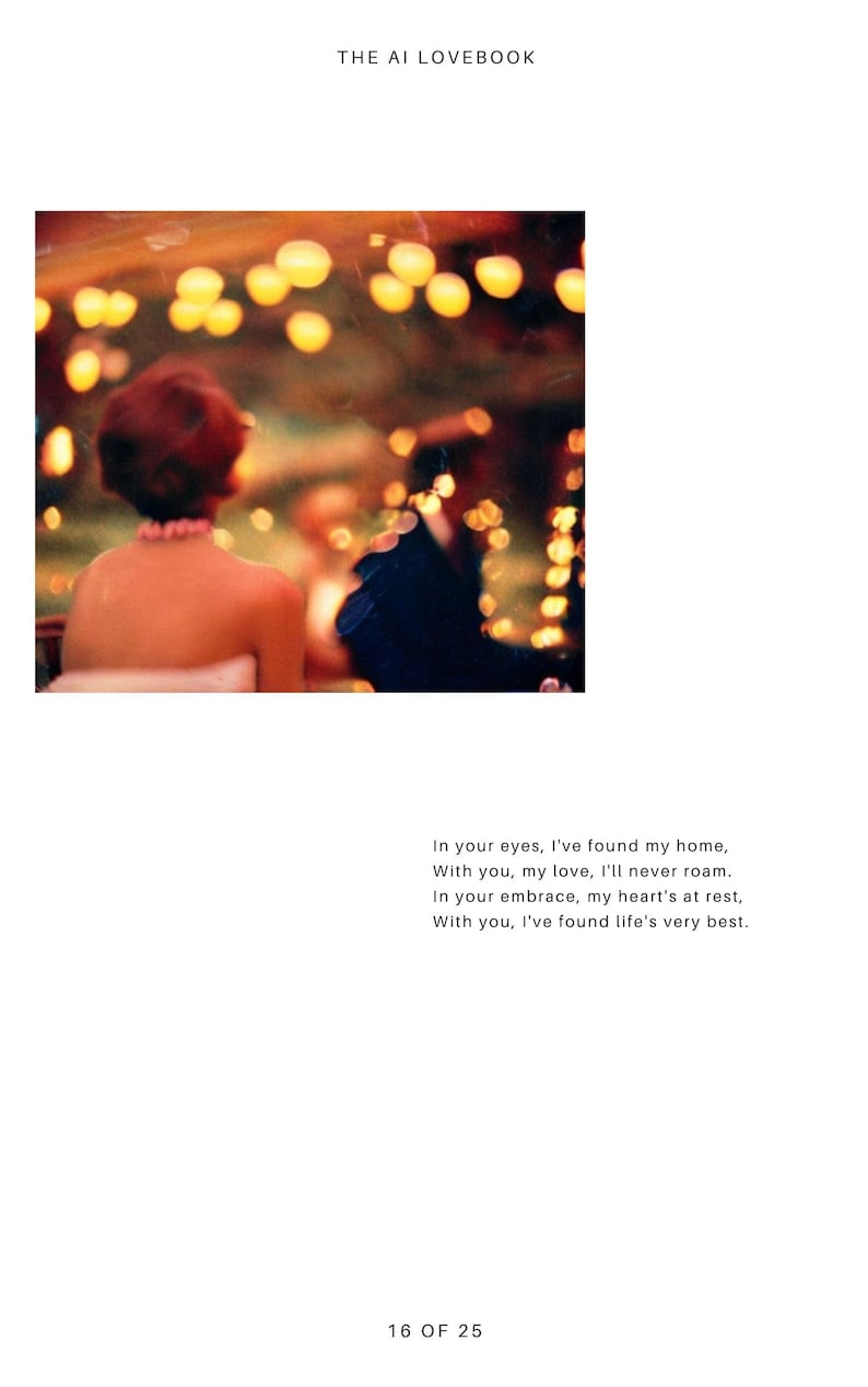 Love Poems AI Generated Poem and Pictures - Etsy