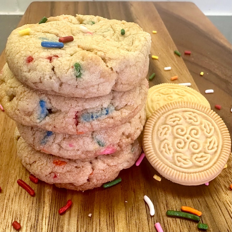 Birthday Cake Cookies - Etsy