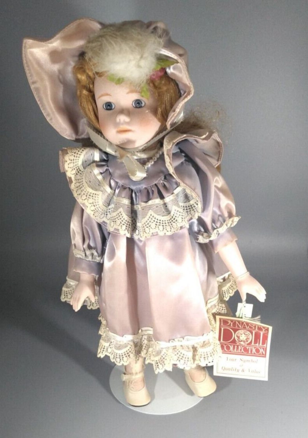 Dynasty Doll Collection "janice" Porcelain Doll With Tags and Stand - Etsy