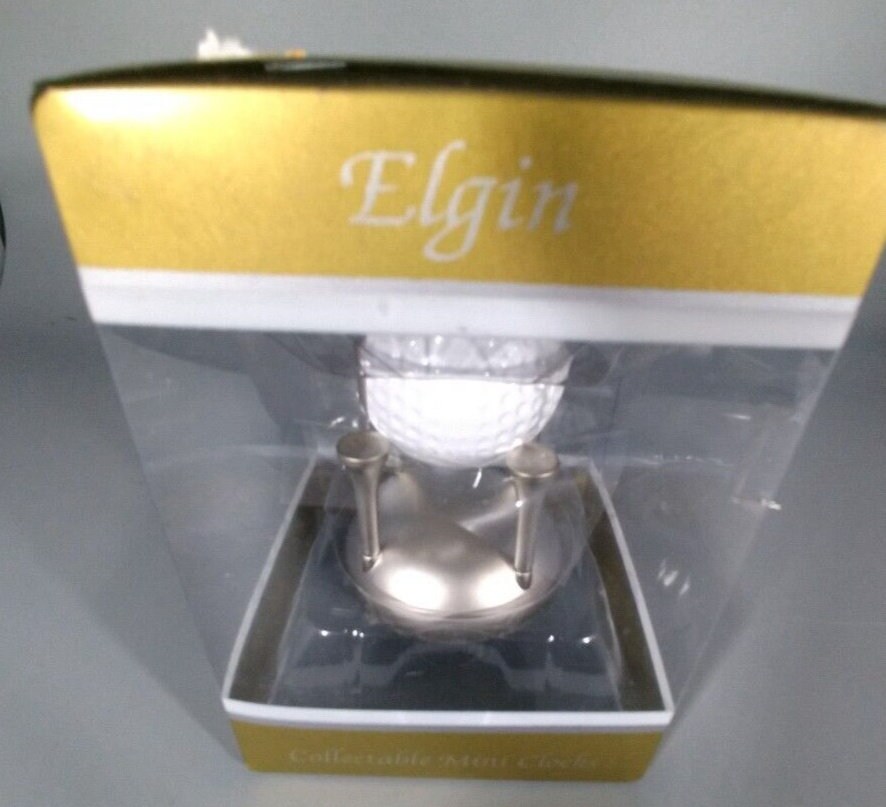 Elgin Golf Ball Mini Quartz Clock Golfing Collectible Sports - Etsy