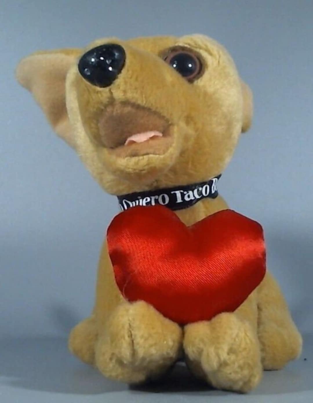 Taco Bell Talking Chihuahua Dog Toy Grroowll With Satin Heart Pillow - Etsy