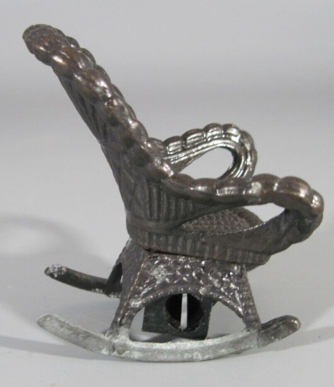Vintage 2 1/2-inch Metal Rocking Chair Pencil Sharpener Labeled Kong ...