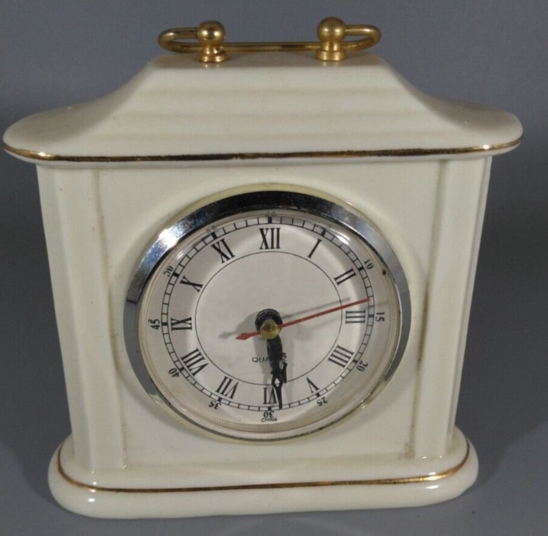 Vintage Quartz Fine China Mantel Clock Made in China 5.5 in Tall 6 in ...