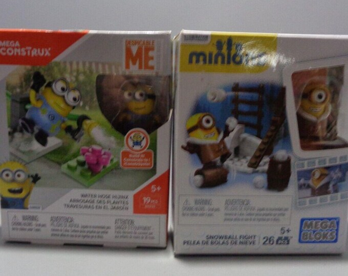 2 Sets of Minions Mega Blocks - Etsy