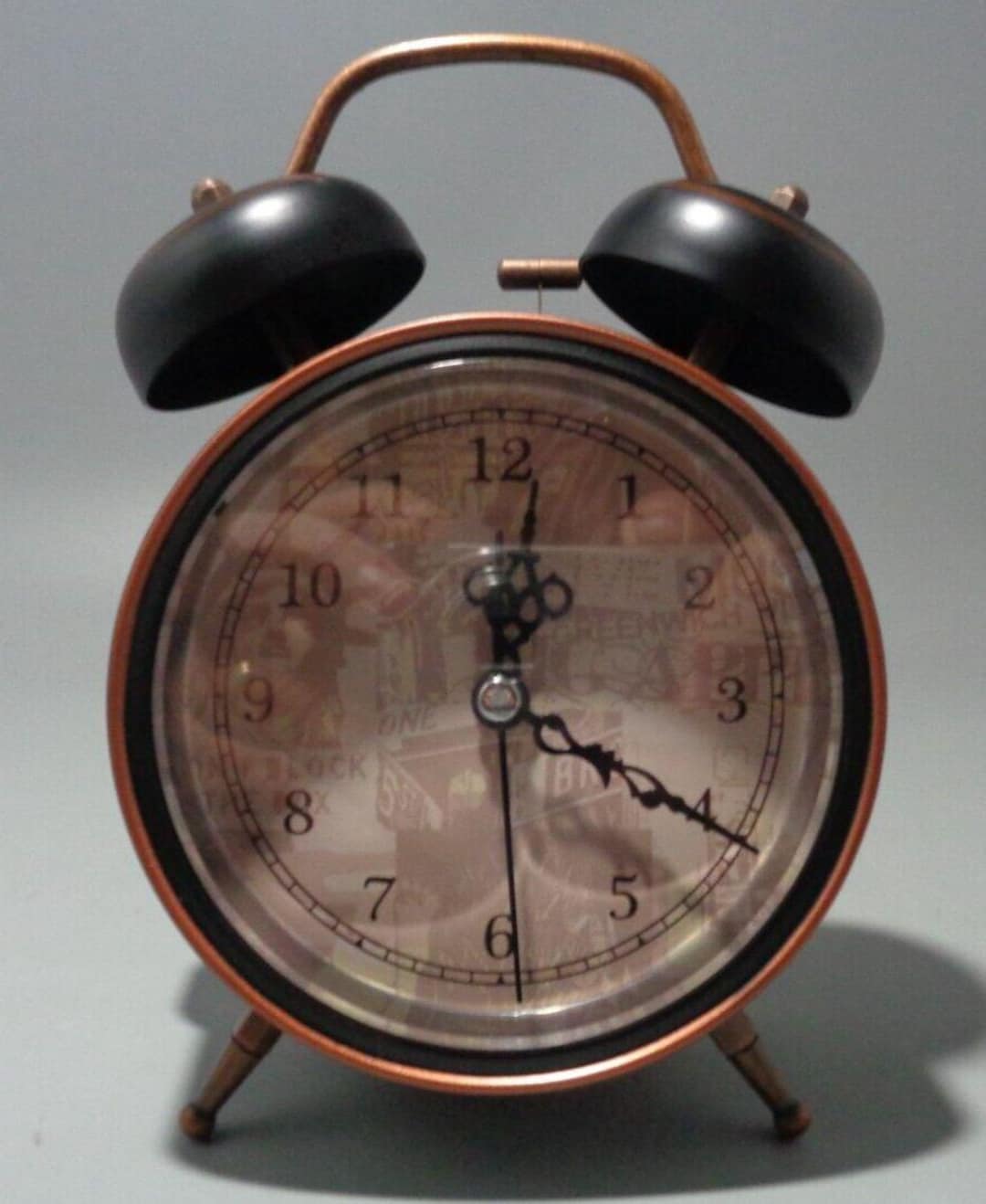 Twin Bell Battery Operated Alarm Clock - Etsy