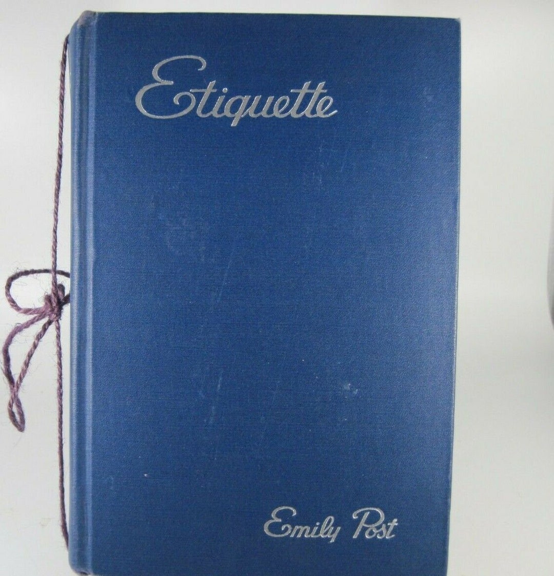 Emily Posts Etiquette 1945 69th Printing 1947 - Etsy