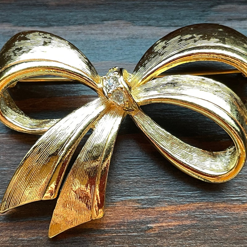 Bow Brooch - Etsy