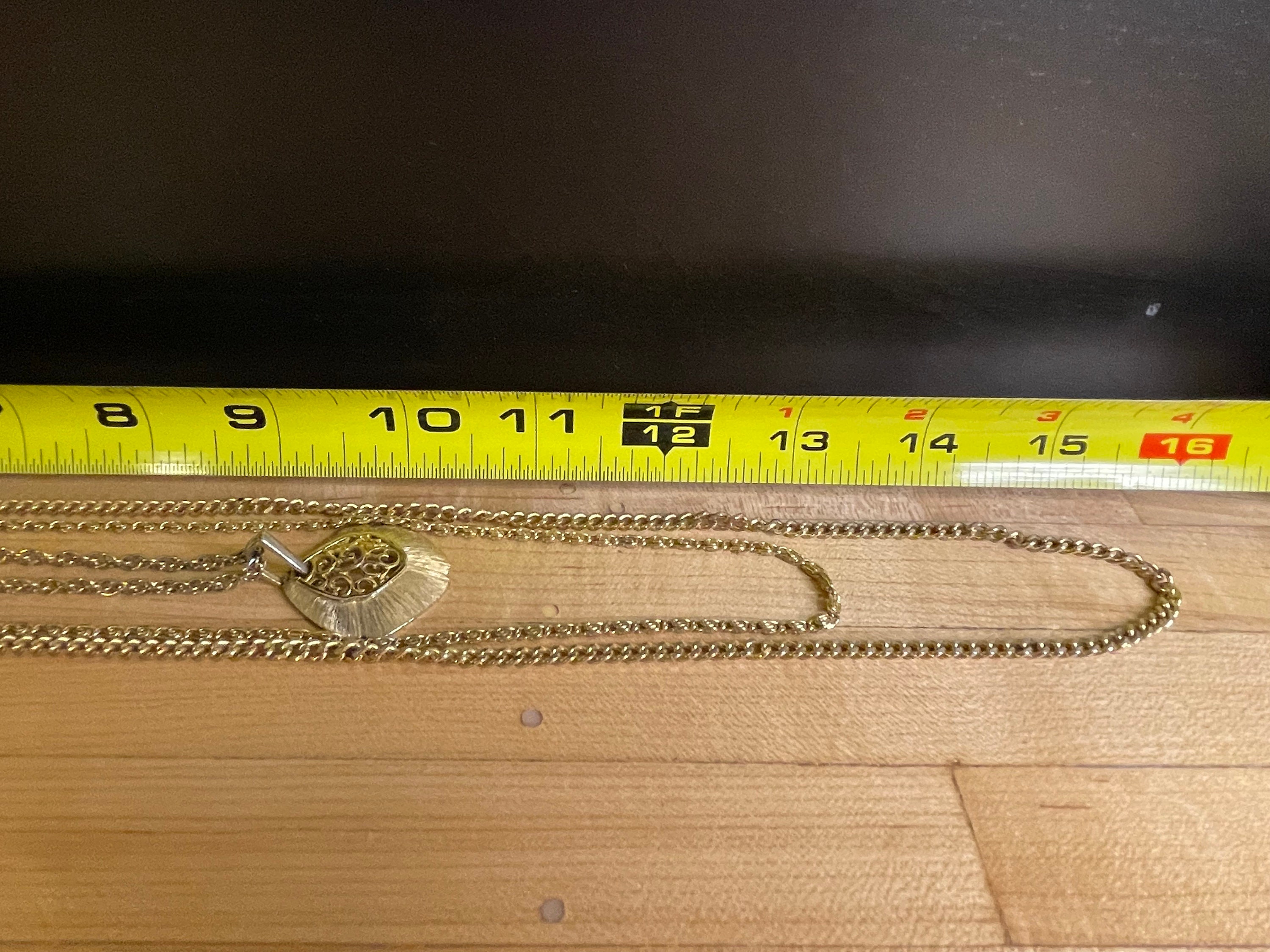 Vintage Gold Tone Three-strand Chain Necklace With Pendant - Etsy