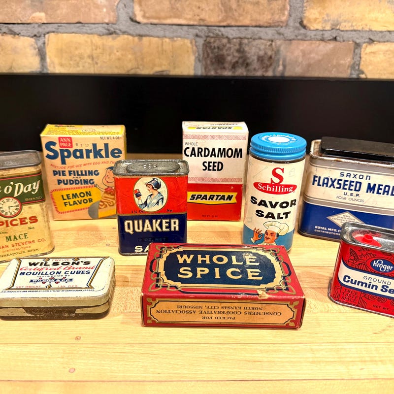 Spice Tins and Boxes - Etsy