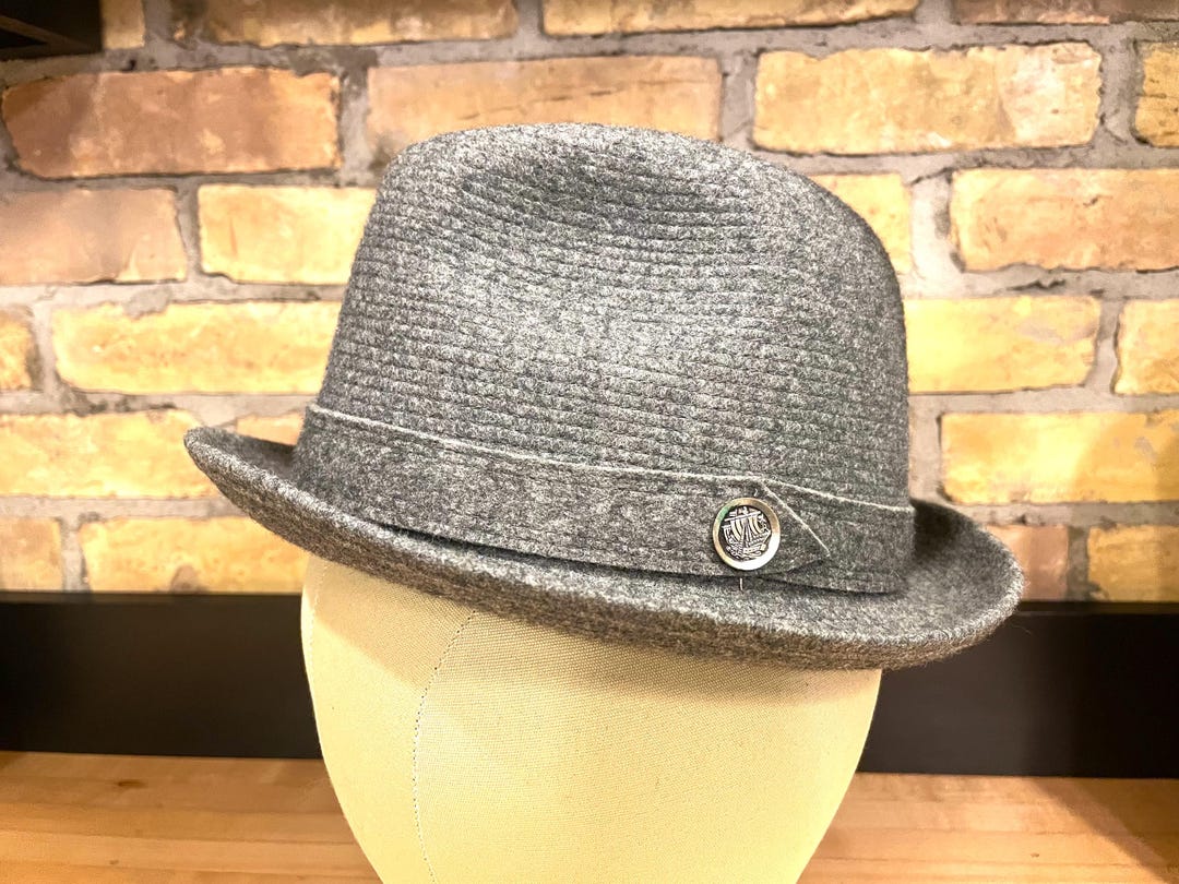 Vintage Joseph E. Ward Wool Fedora - “sussex” Style - Dark Gray - Men’s ...
