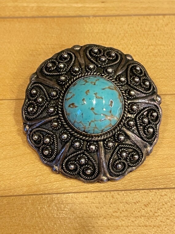 Vintage turquoise glass & - Gem