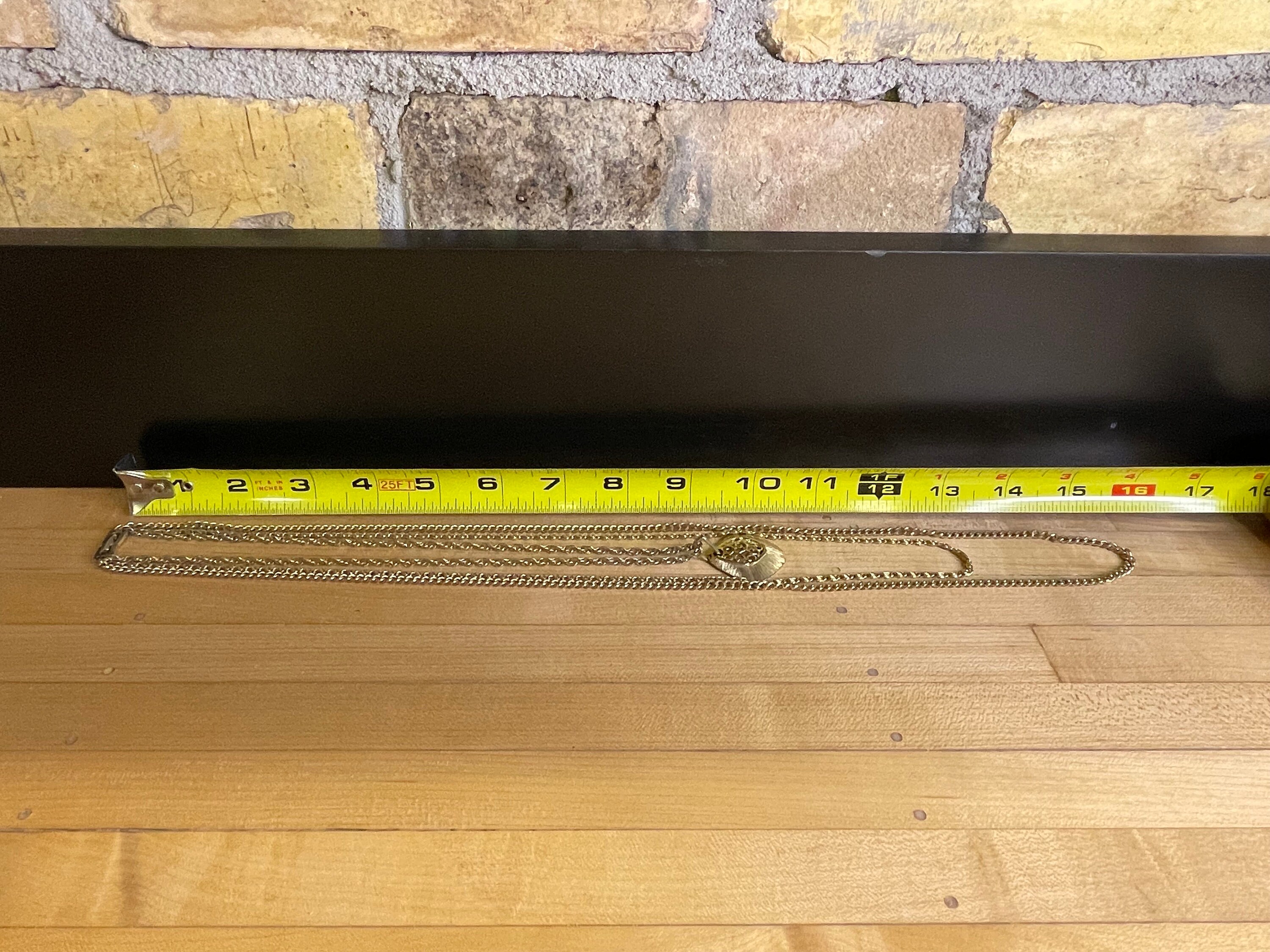 Vintage Gold Tone Three-strand Chain Necklace With Pendant - Etsy