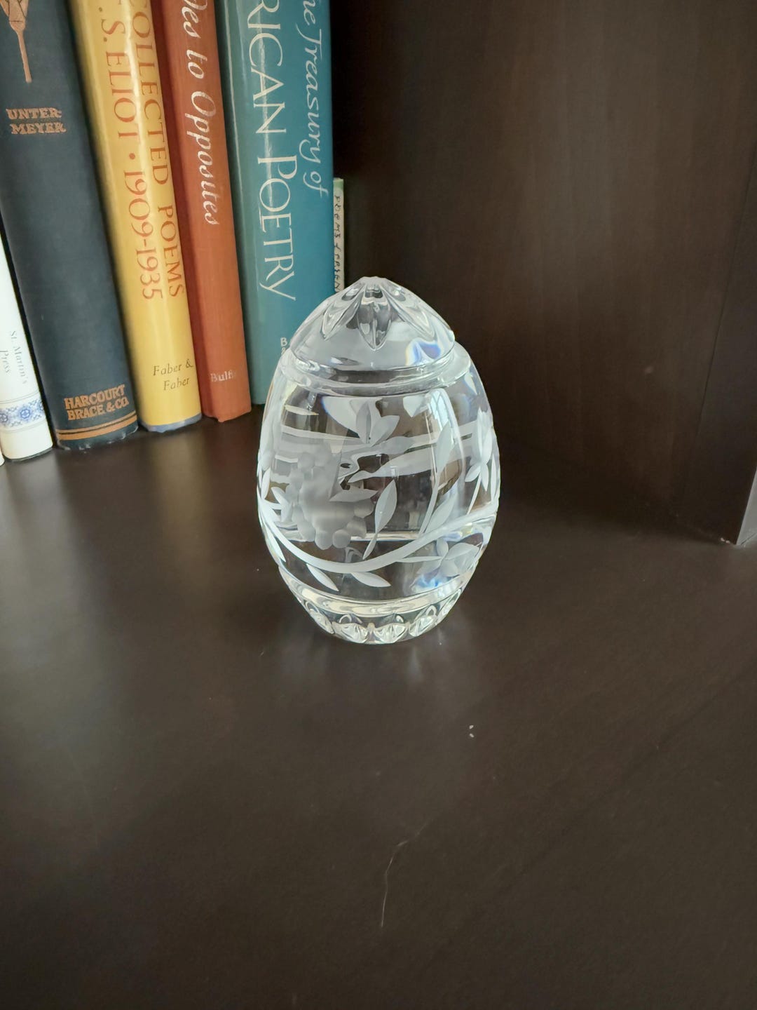 Vintage Sullivans Cut Lead Crystal Egg Paperweight - Made in Poland - Etsy