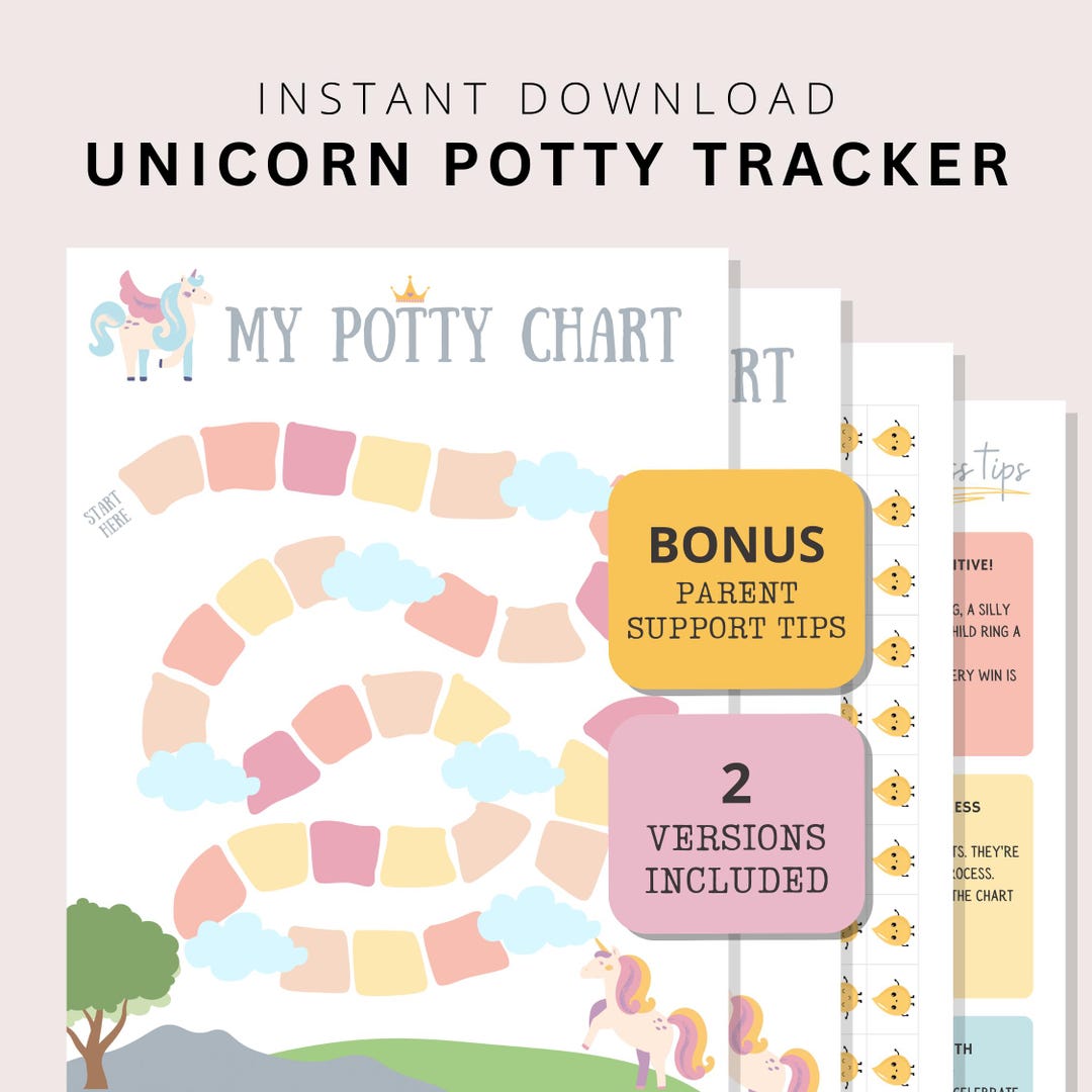 Potty Training Game Printable for Kids Reward Sticker System Fun ...