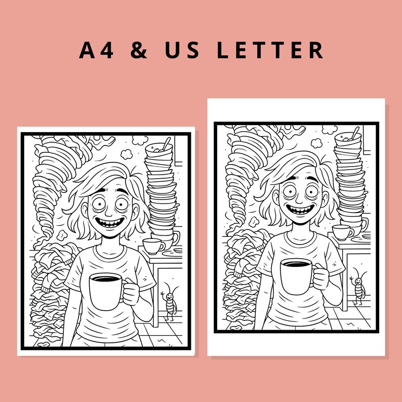 Funny Adult Coloring Pages for Moms Stressed Mom Gift Printable ...