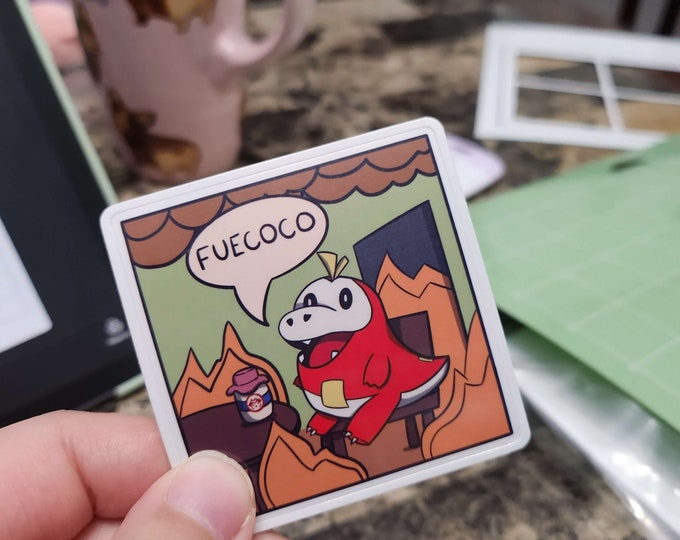 Fuecoco Stickers - Etsy