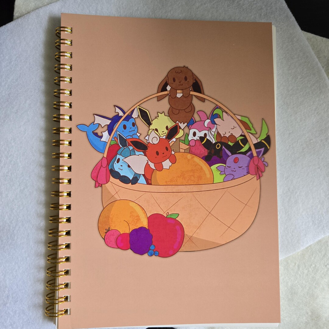 Eeveelution Fruit Basket Reusable Sticker Book (double Sided) - Etsy