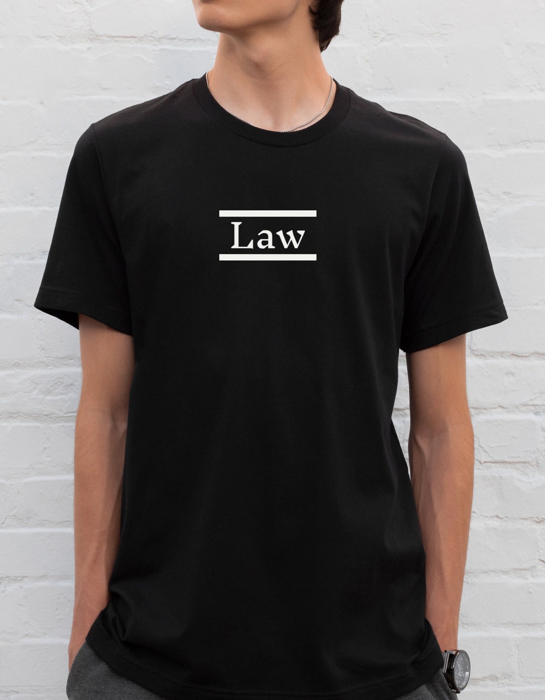 Law Enthusiast Short Sleeve Tee Law Themed T-shirt Studying Law Simple ...
