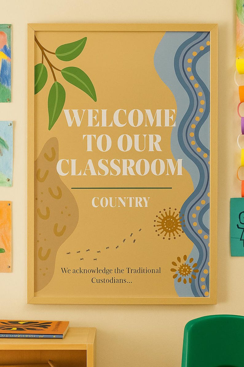 Welcome to Our Classroom Poster – Aboriginal Designed Printable | First ...