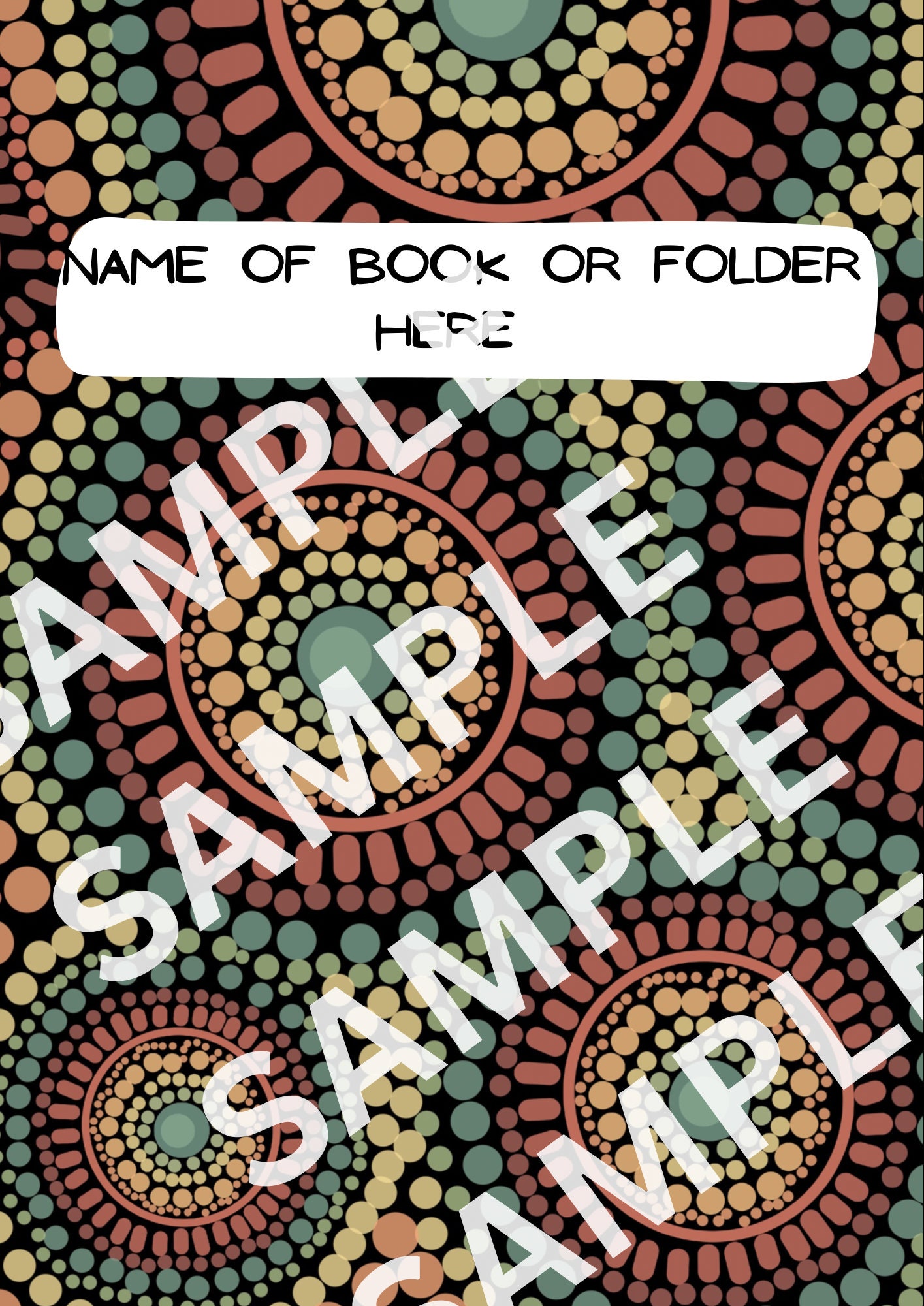 Aboriginal Classroom Pack - Book Cover, Name Tags & Teachers Info - Etsy