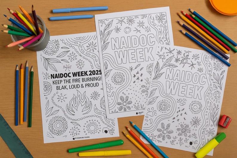 NAIDOC Week 2025 Colouring Sheets | A4 Printables | Classroom Activity ...