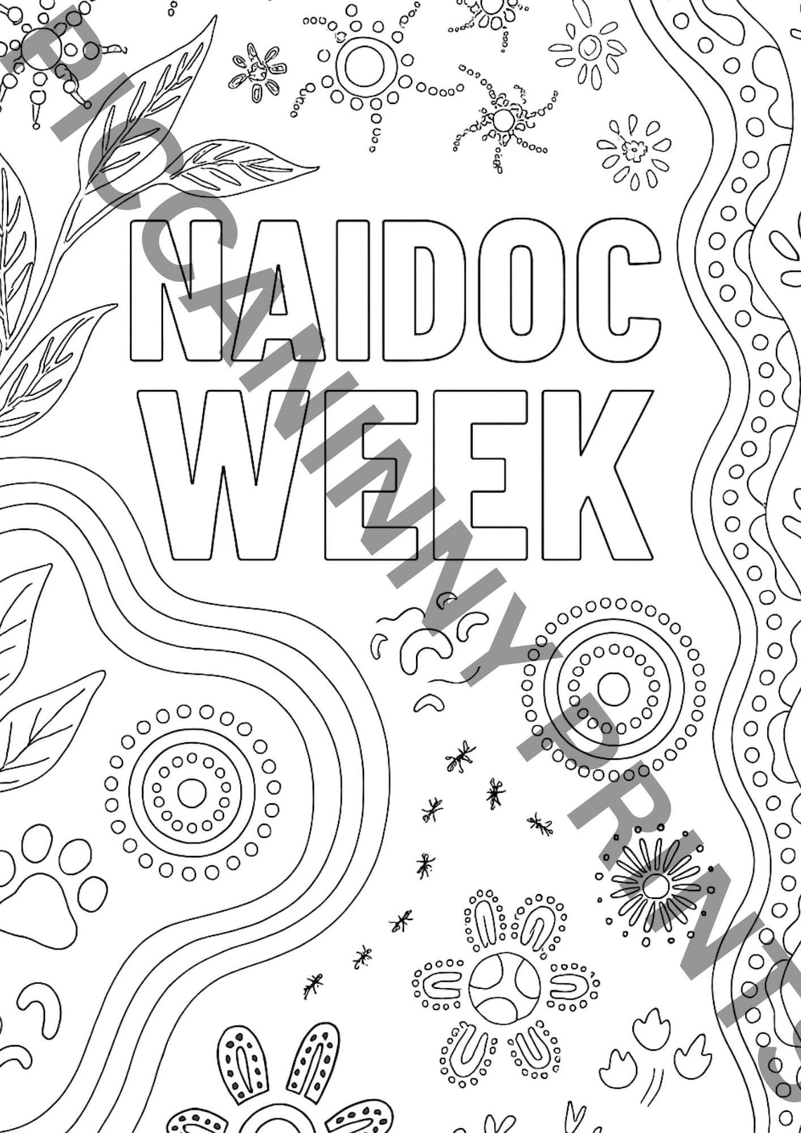 NAIDOC Week 2025 Colouring Sheets | A4 Printables | Classroom Activity ...