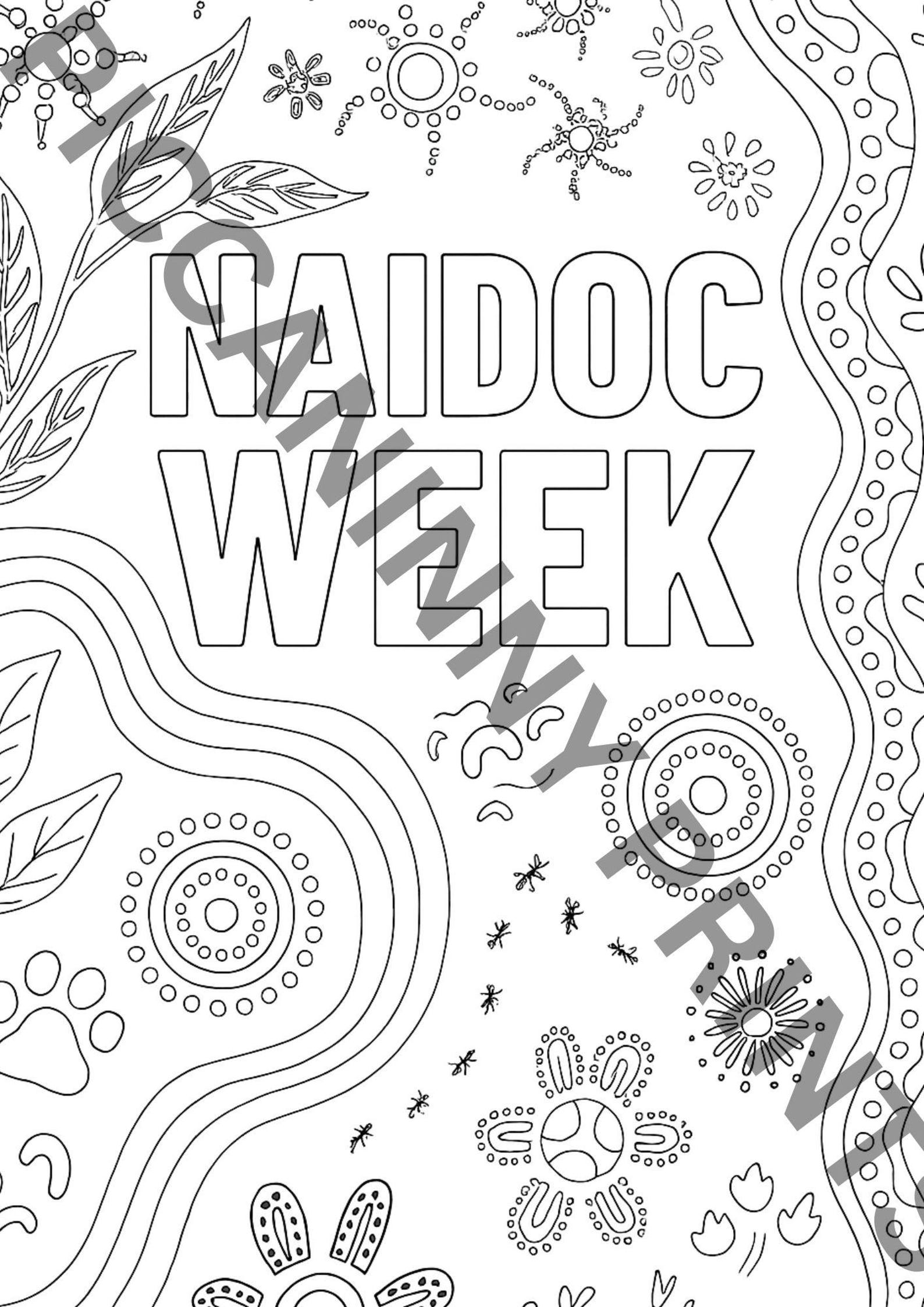 NAIDOC Week 2025 Colouring Sheets | A4 Printables | Classroom Activity ...