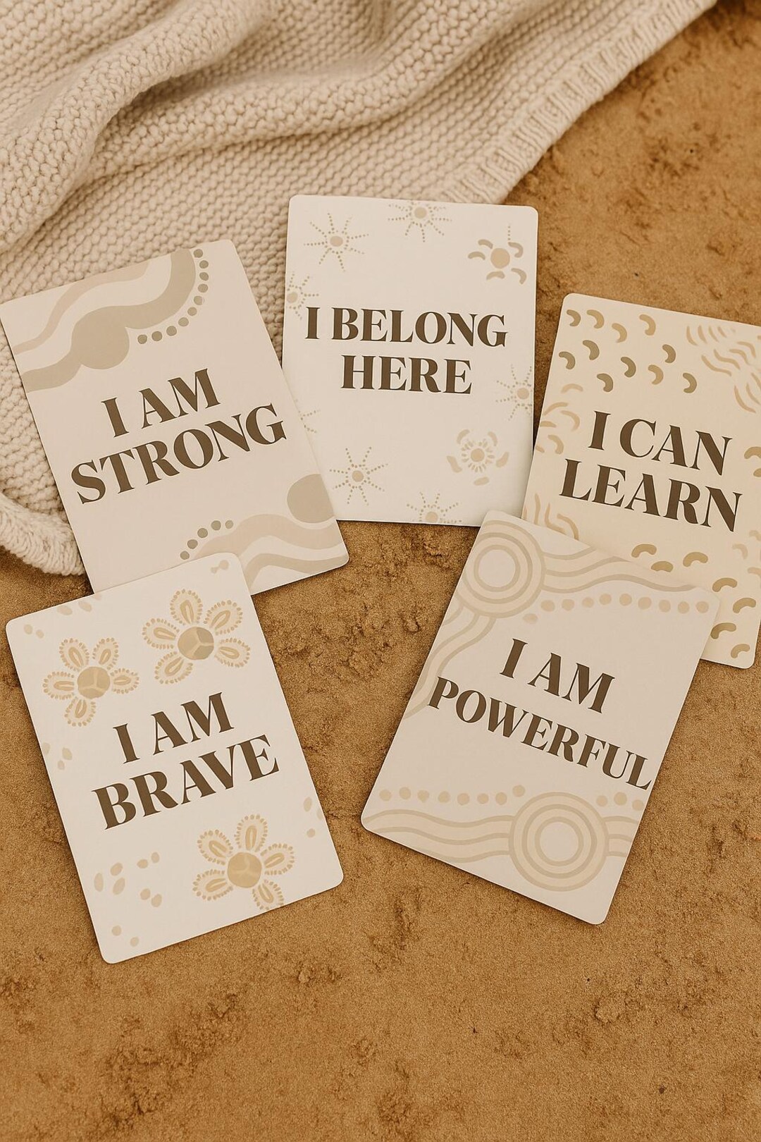 Aboriginal-inspired Affirmation Cards – Set of 5 Printable Posters ...