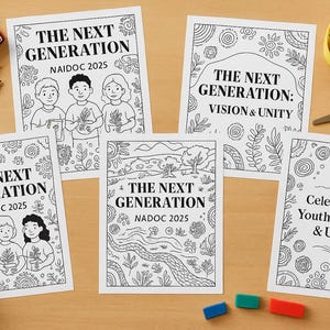 NAIDOC 2025 Colouring Pages – "the Next Generation" Printable Set (5 ...