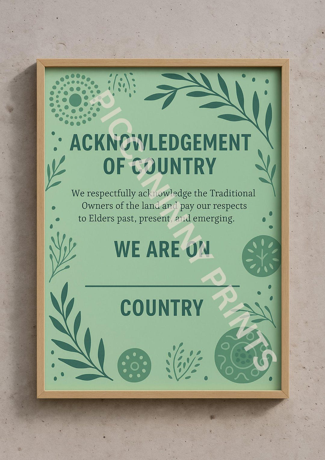 Acknowledgement of Country Printable - Etsy