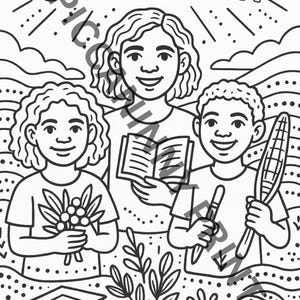 NAIDOC 2025 Colouring Pages – "the Next Generation" Printable Set (5 ...