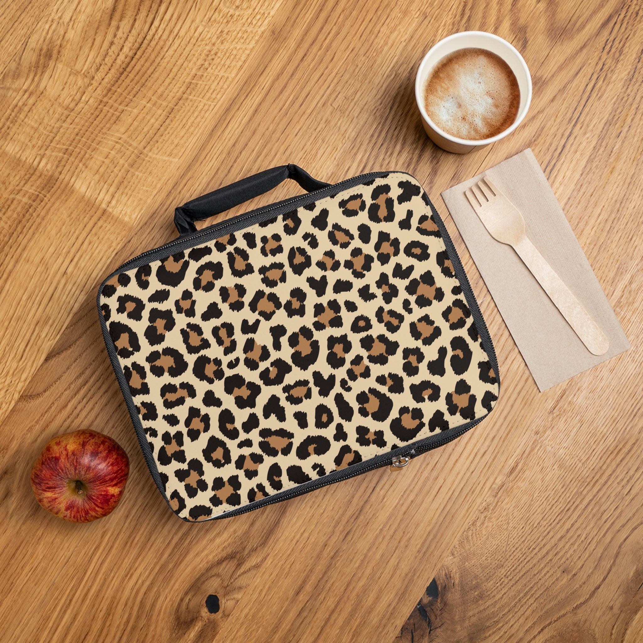 Lunch Bag, Leopard Lunch Tote, Leopard Tote, Lunch Box, School Lunch ...