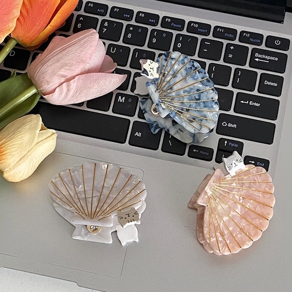 Sea Shell Hair Clips - Etsy