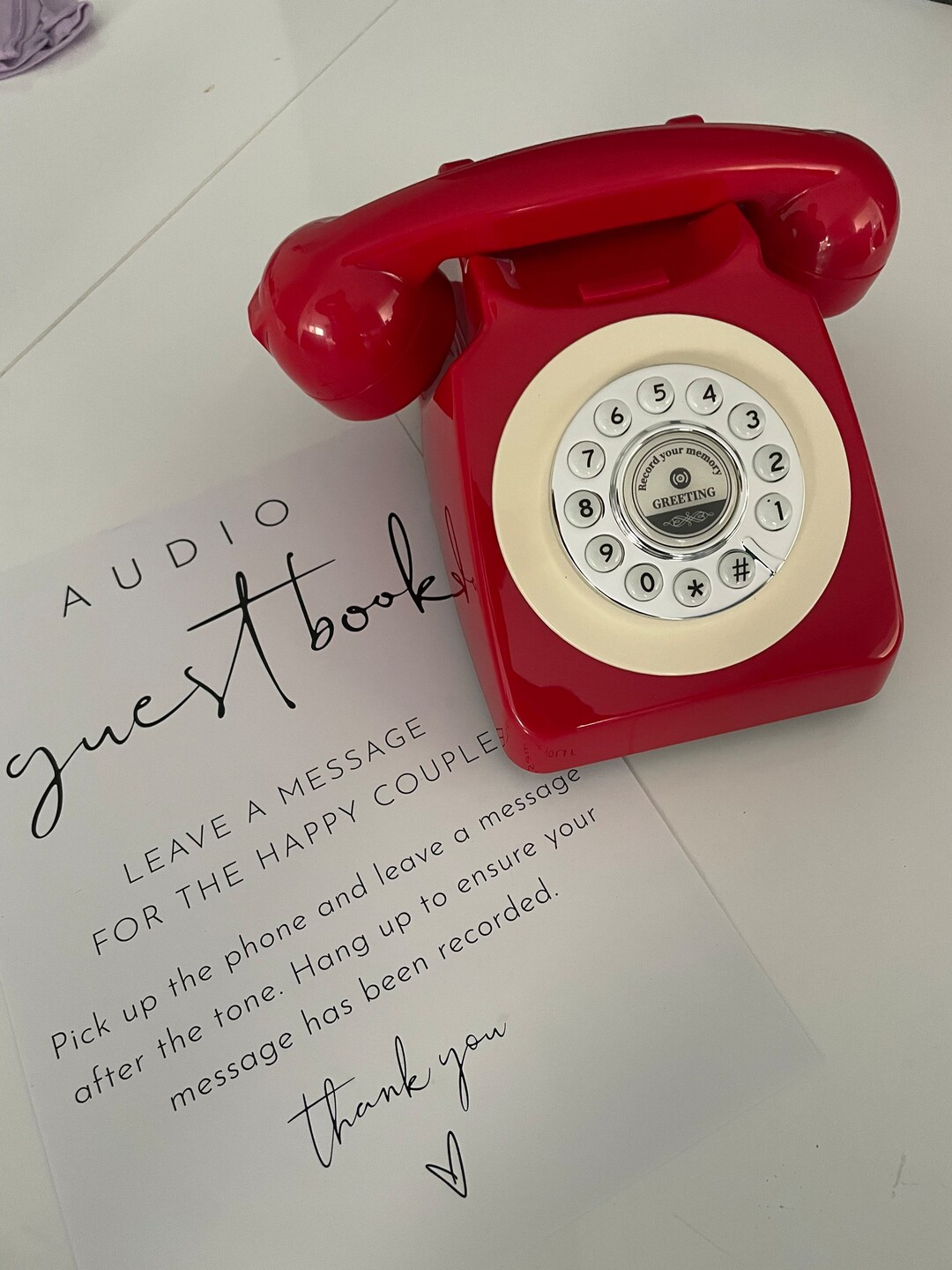 Audio Guestbook Wedding Telephone Party Event Extras - Etsy