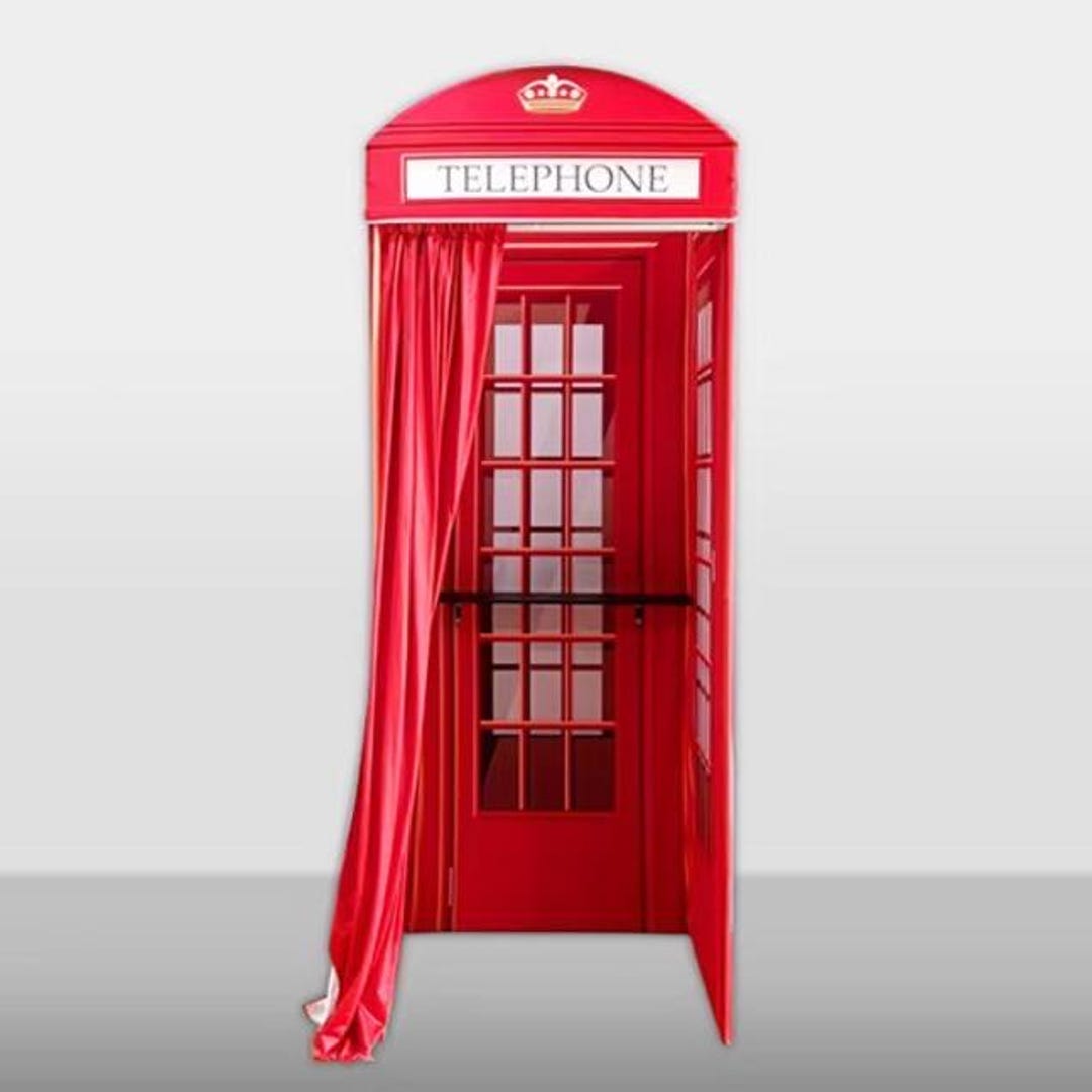London Phone Box Enclosure Wedding Prop Audio Guestbook London ...